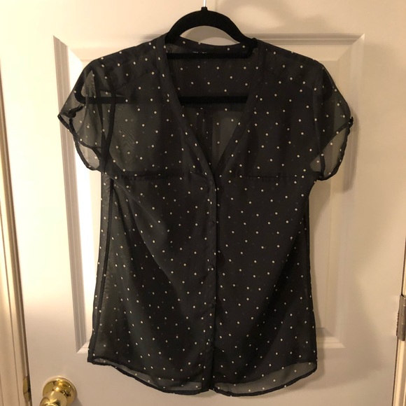 Zara | Tops | Zara Semi Sheer Top | Poshmark